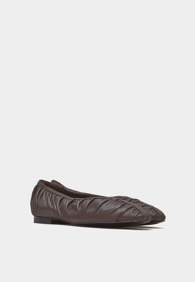 Bibi Lou Carmin Women’s Ballet Flats – Chocolate Brown – Schuberts Footwear